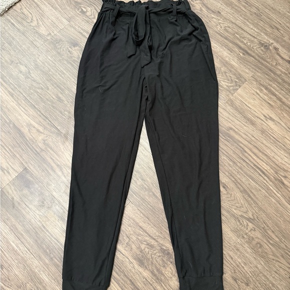 Derek Heart | Pants & Jumpsuits | Derek Heart Black Tiewaist Joggers ...